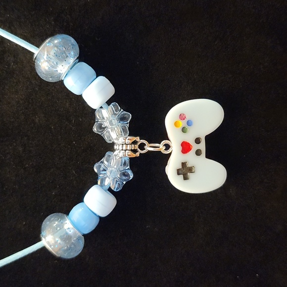 Jewelry | Light Blue Video Game Controller Necklace | Poshmark